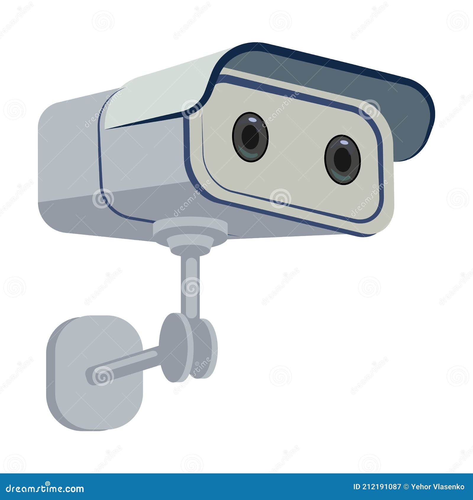 Camera Cctv Vector Icon.Cartoon Vector Icon Isolated on White ...