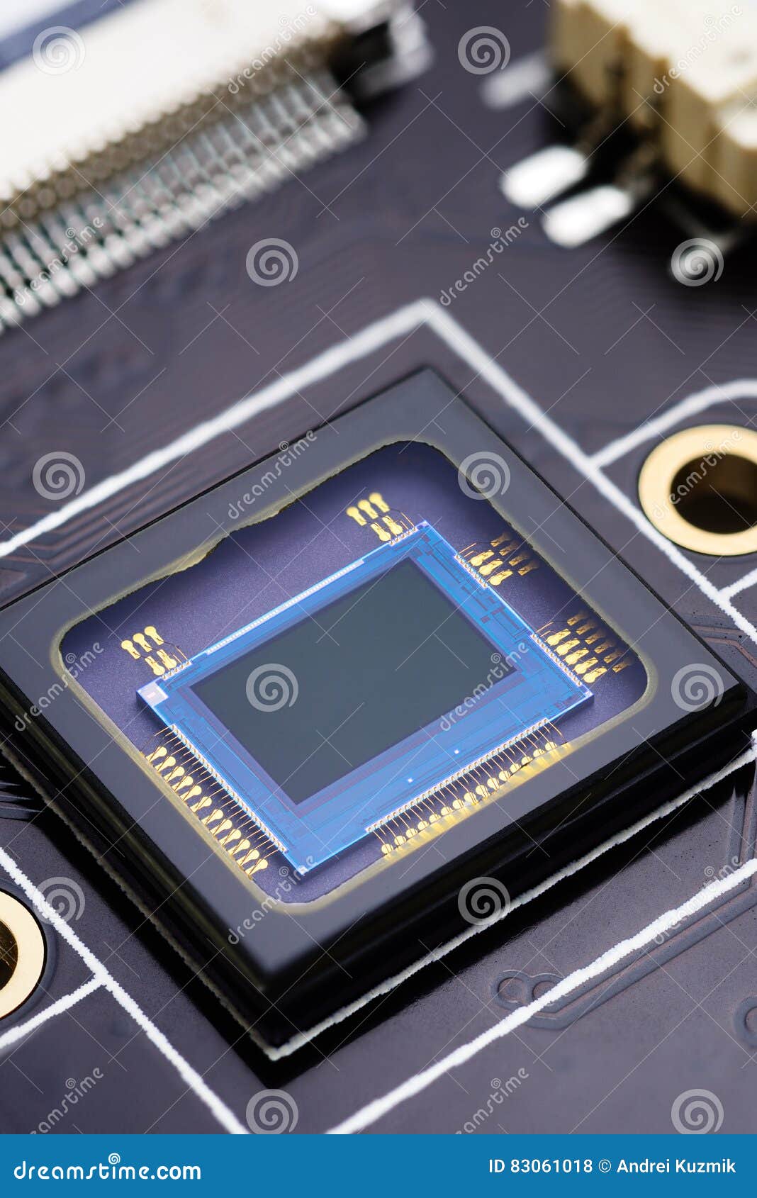 Camera censor chip stock photo. Image of detail, technology - 83061018