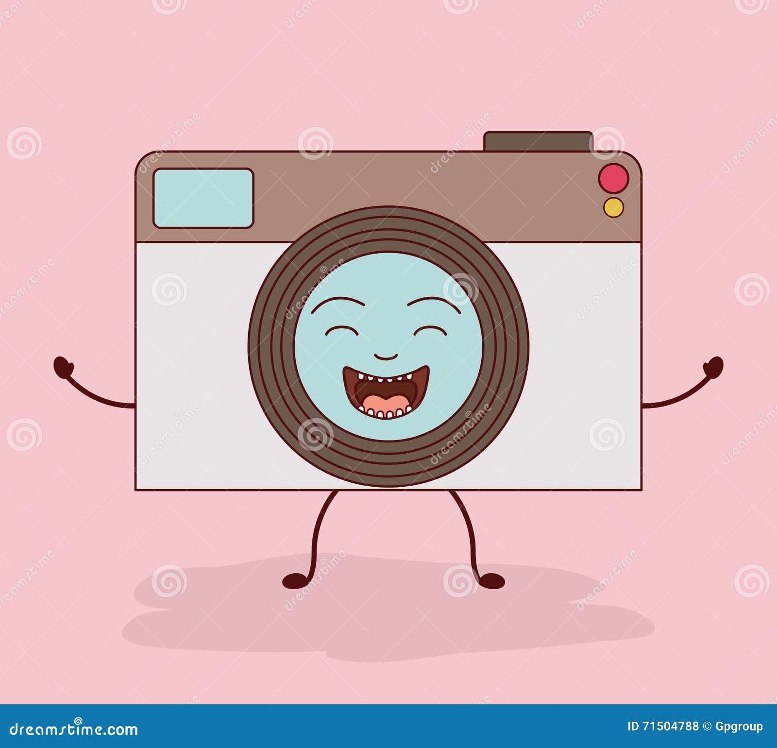Camera character design stock vector. Illustration of happy - 71504788