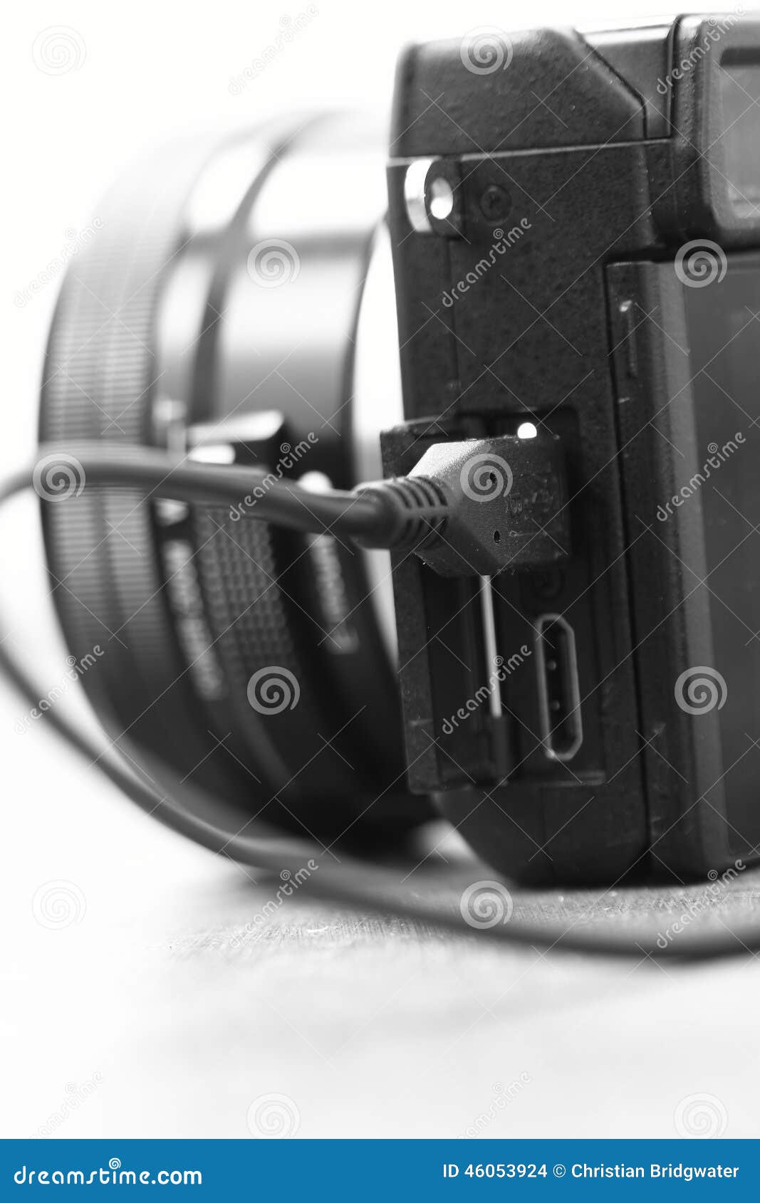 Camera charging B stock photo. Image of connect, compact - 46053924