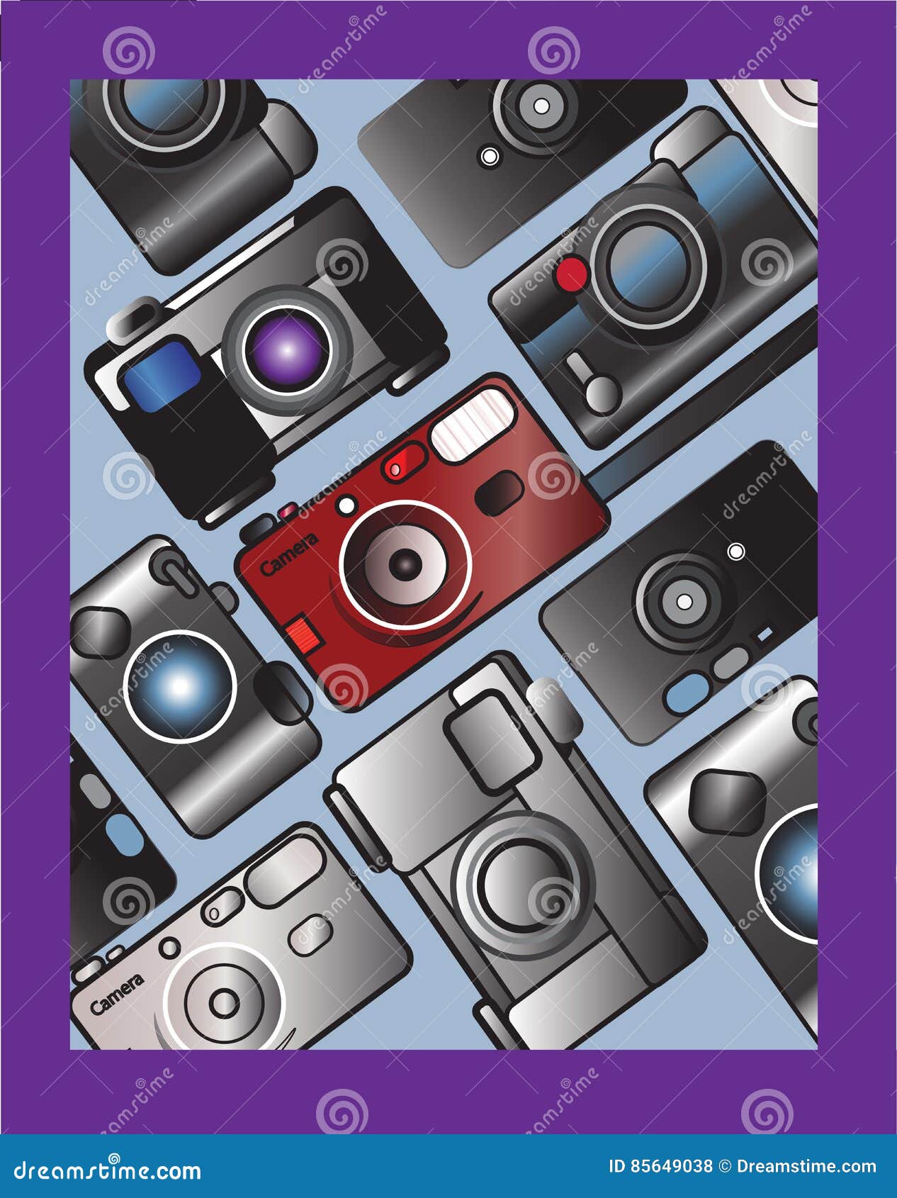 Camera stock illustration. Illustration of perfect, holidays - 85649038