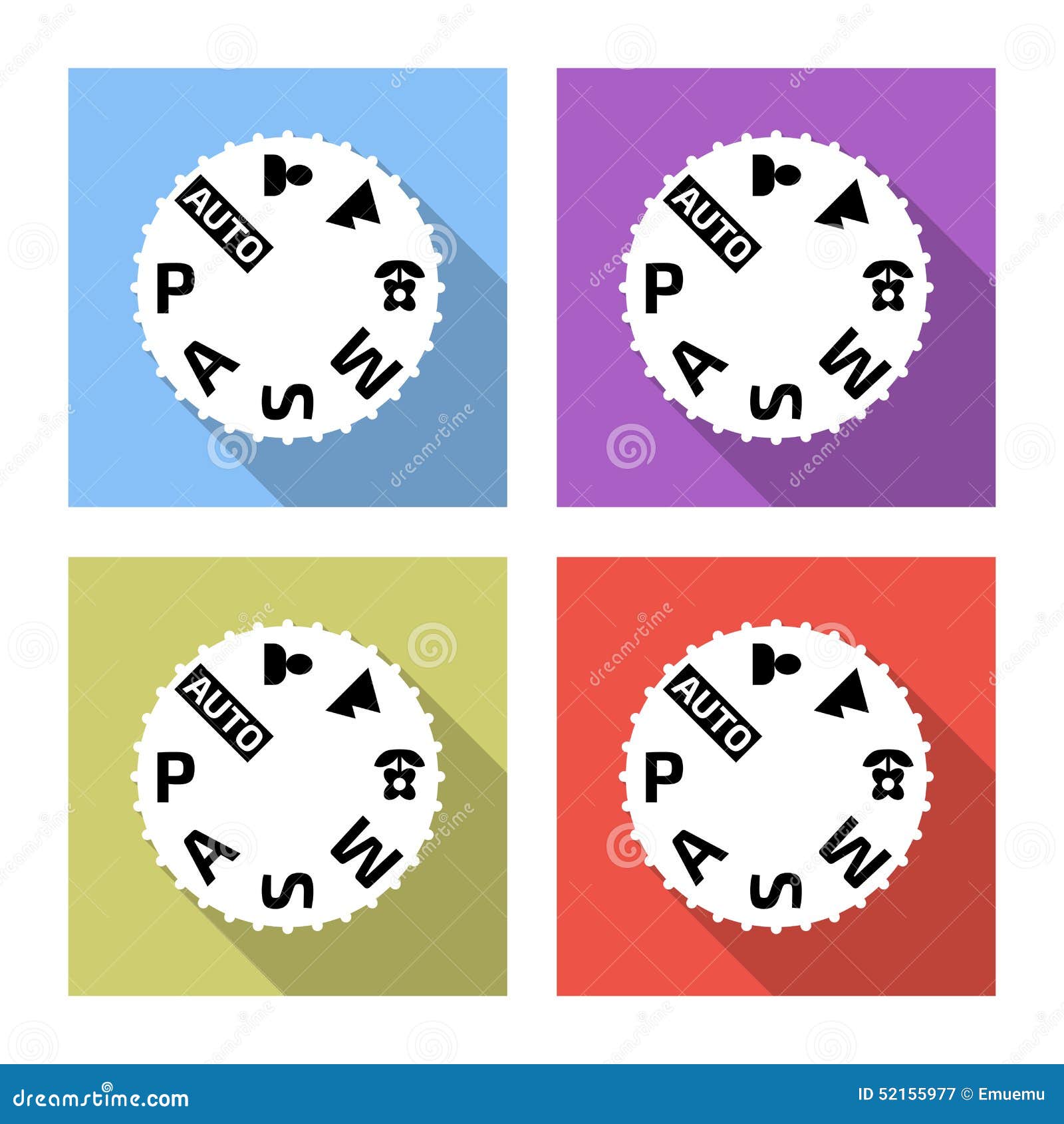 Camera Mode Icons Illustration Symbol Vector | CartoonDealer.com #72449920