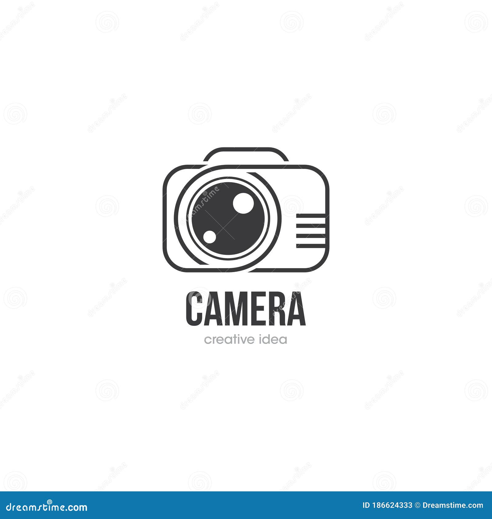 Camera Creative Concept Logo Design Template Stock Vector ...