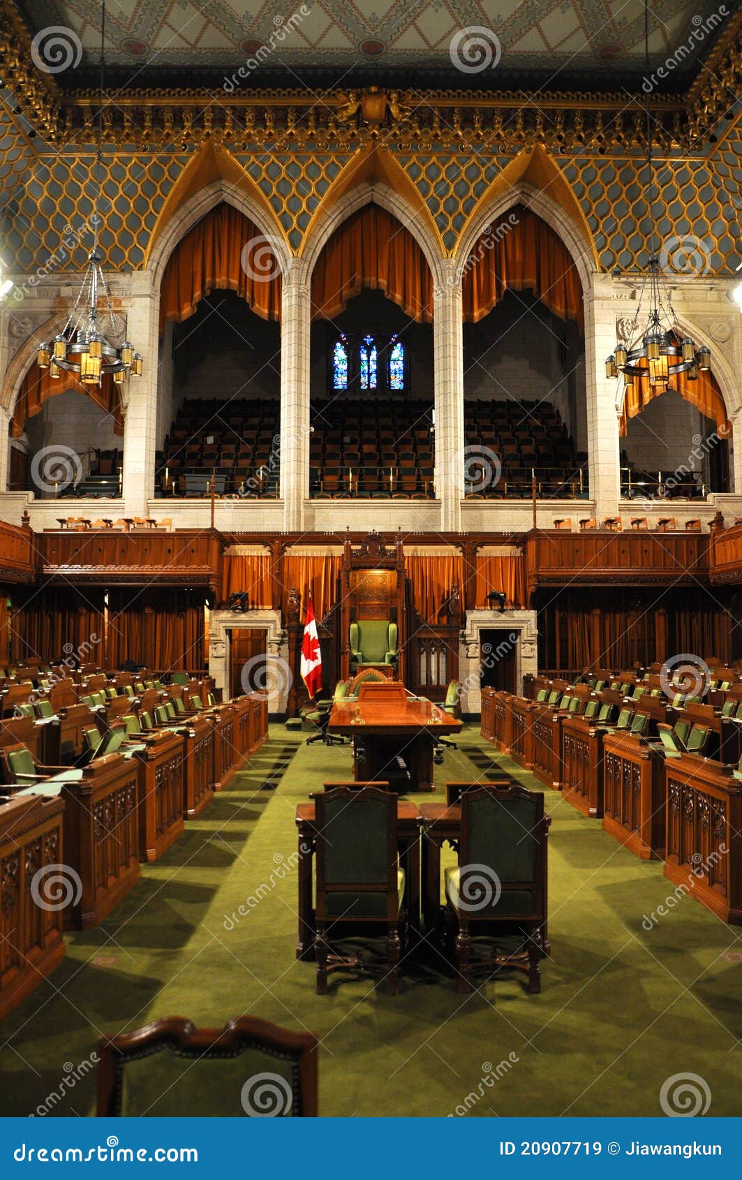 Camera Dei Comuni Del Parlamento, Ottawa, Canada Immagine Stock ...