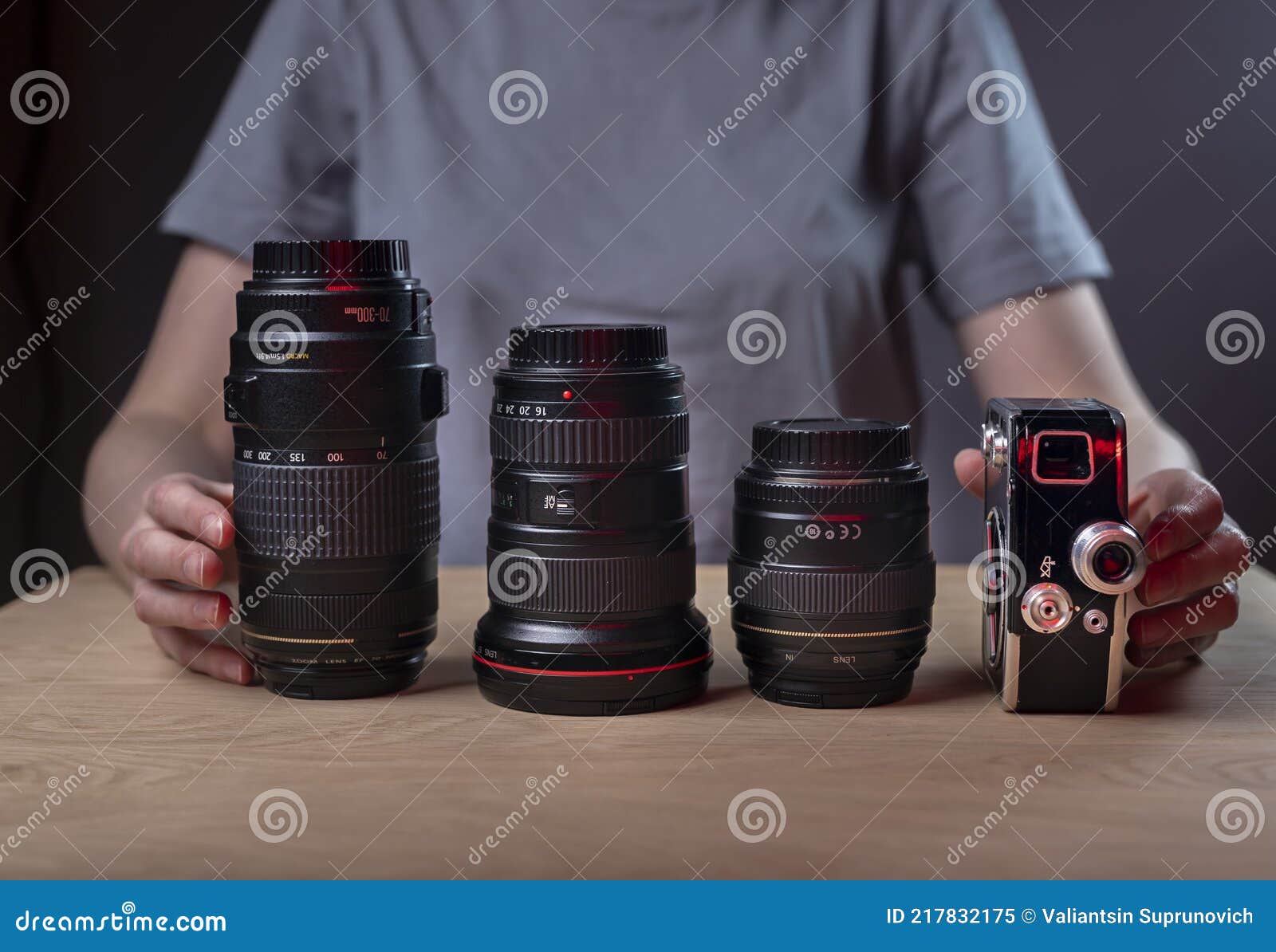 Camera Development from Vintage Retro Old One To Various Modern Lenses ...