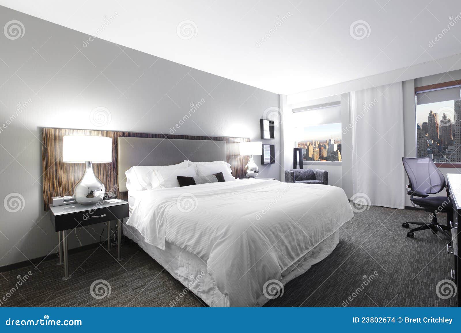 Camera di albergo fotografia stock. Immagine di orizzonte - 23802674