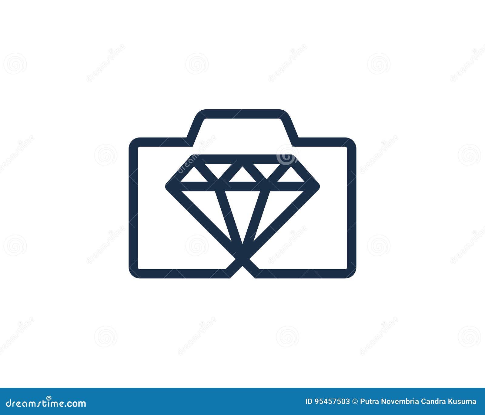 Camera Diamond Icon Logo Design Element Stock Vector - Illustration of ...
