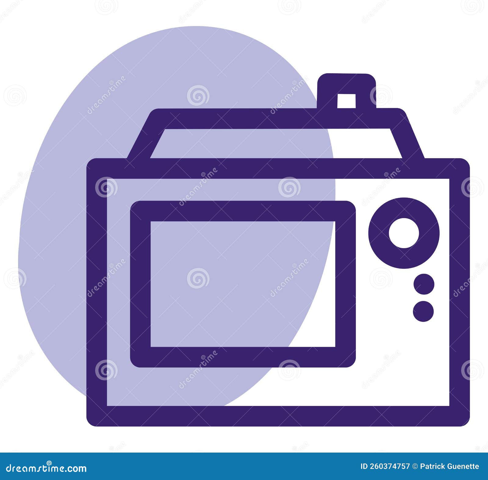 Camera With Display, Icon Cartoon Vector | CartoonDealer.com #260374757