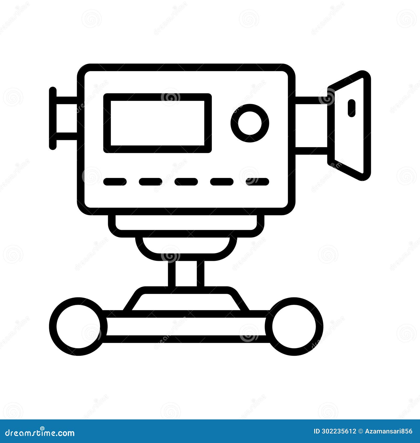 Camera Dolly Vector Design Isolated on White Background Stock Vector ...