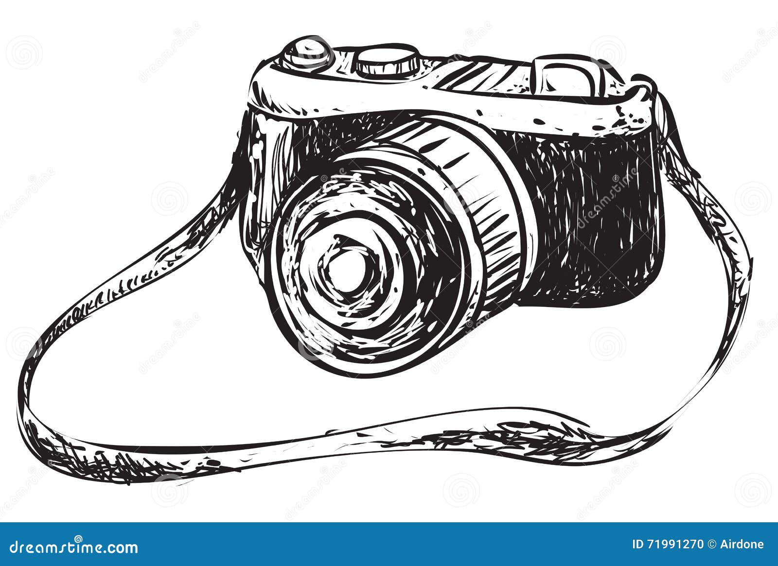 Camera Doodle Illustration stock vector. Illustration of simple - 71991270