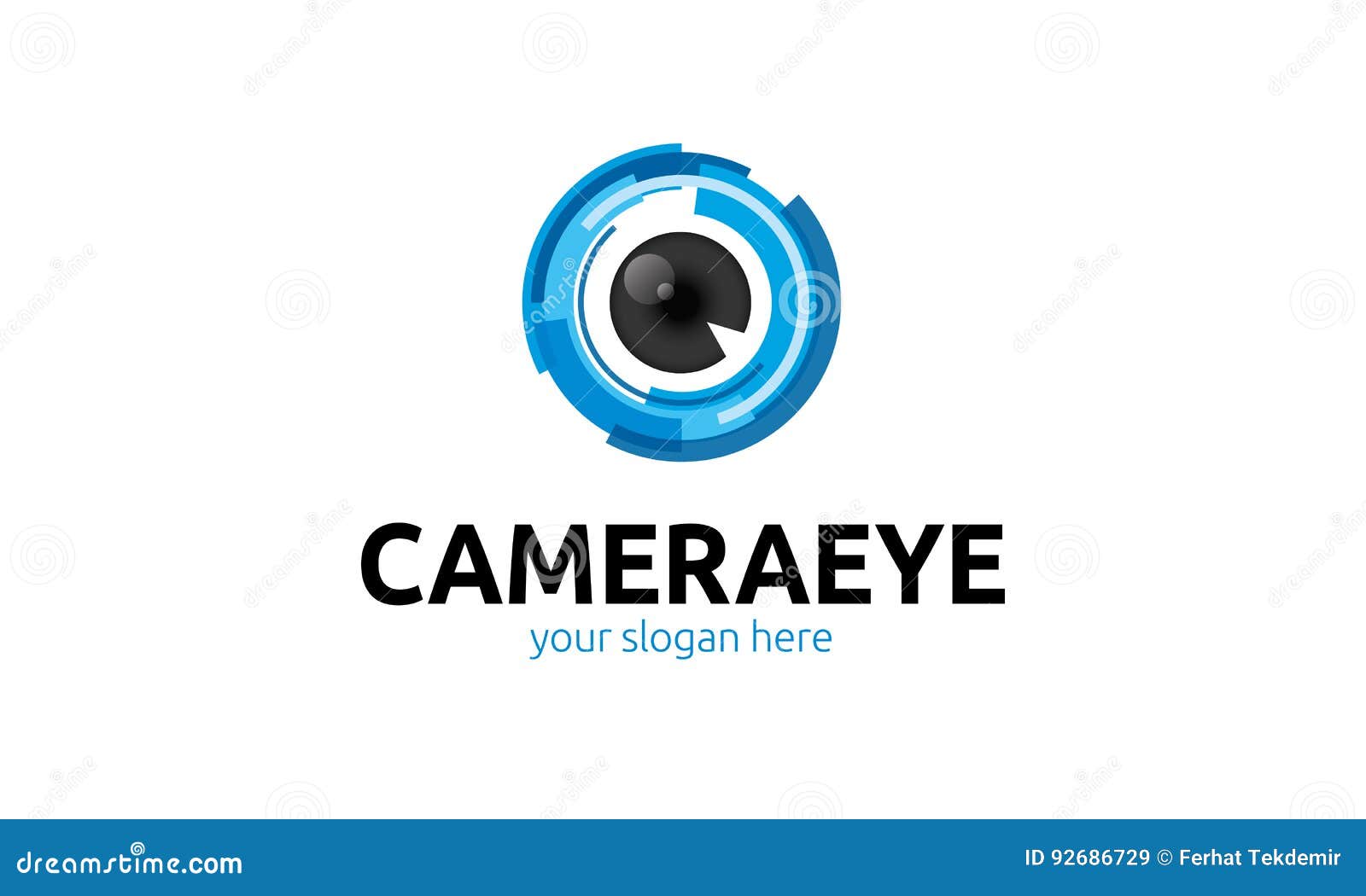 Camera Eye Logo stock illustration. Illustration of technology - 92686729
