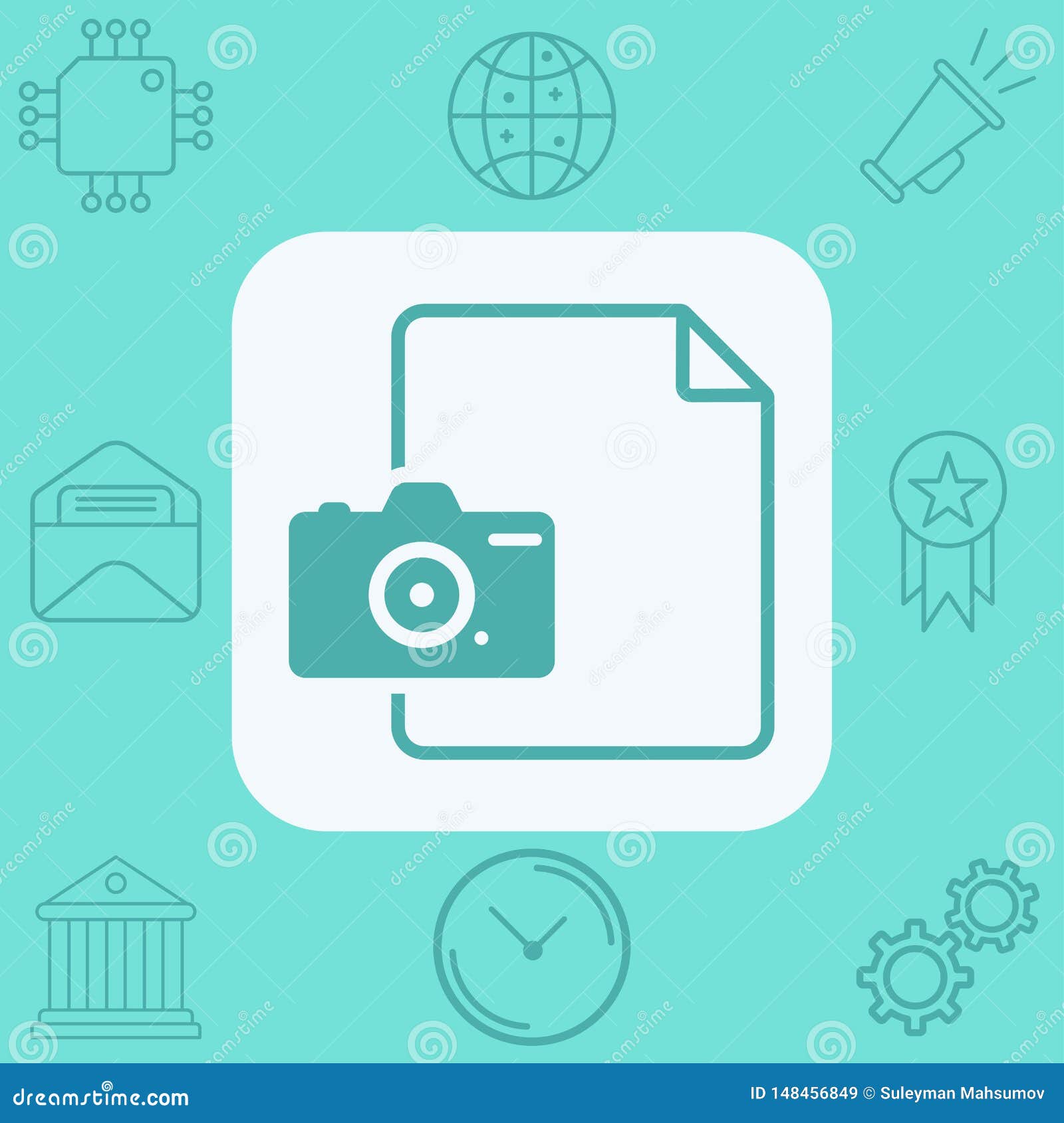 Camera File Vector Icon Sign Symbol Stock Vector - Illustration of icon ...