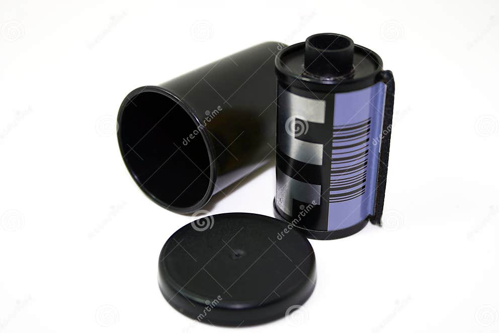 Camera film and container stock image. Image of isolated - 35073247