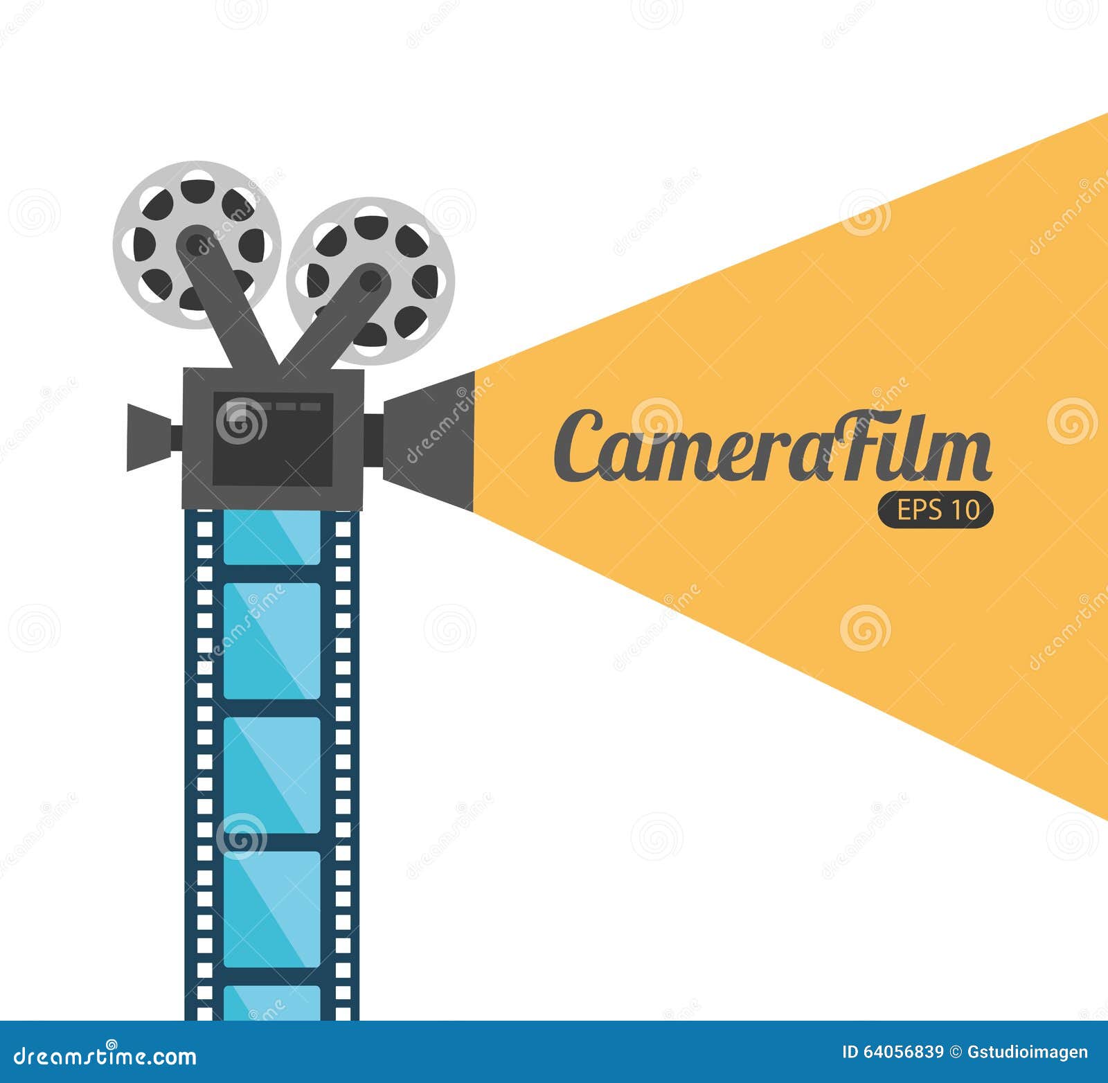Camera film design stock vector. Illustration of camera - 64056839