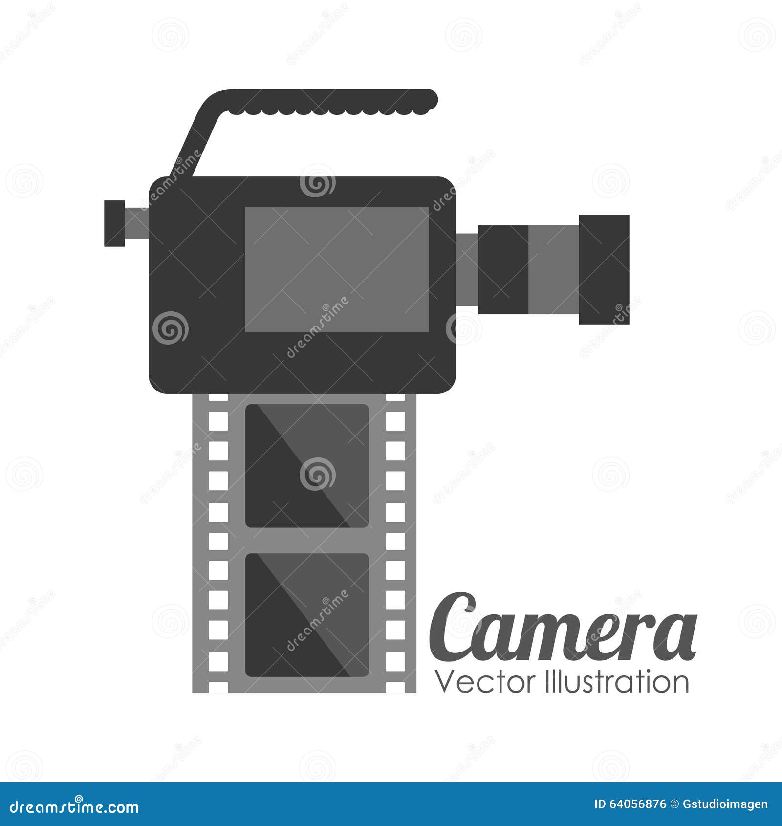 Camera film design stock vector. Illustration of media - 64056876