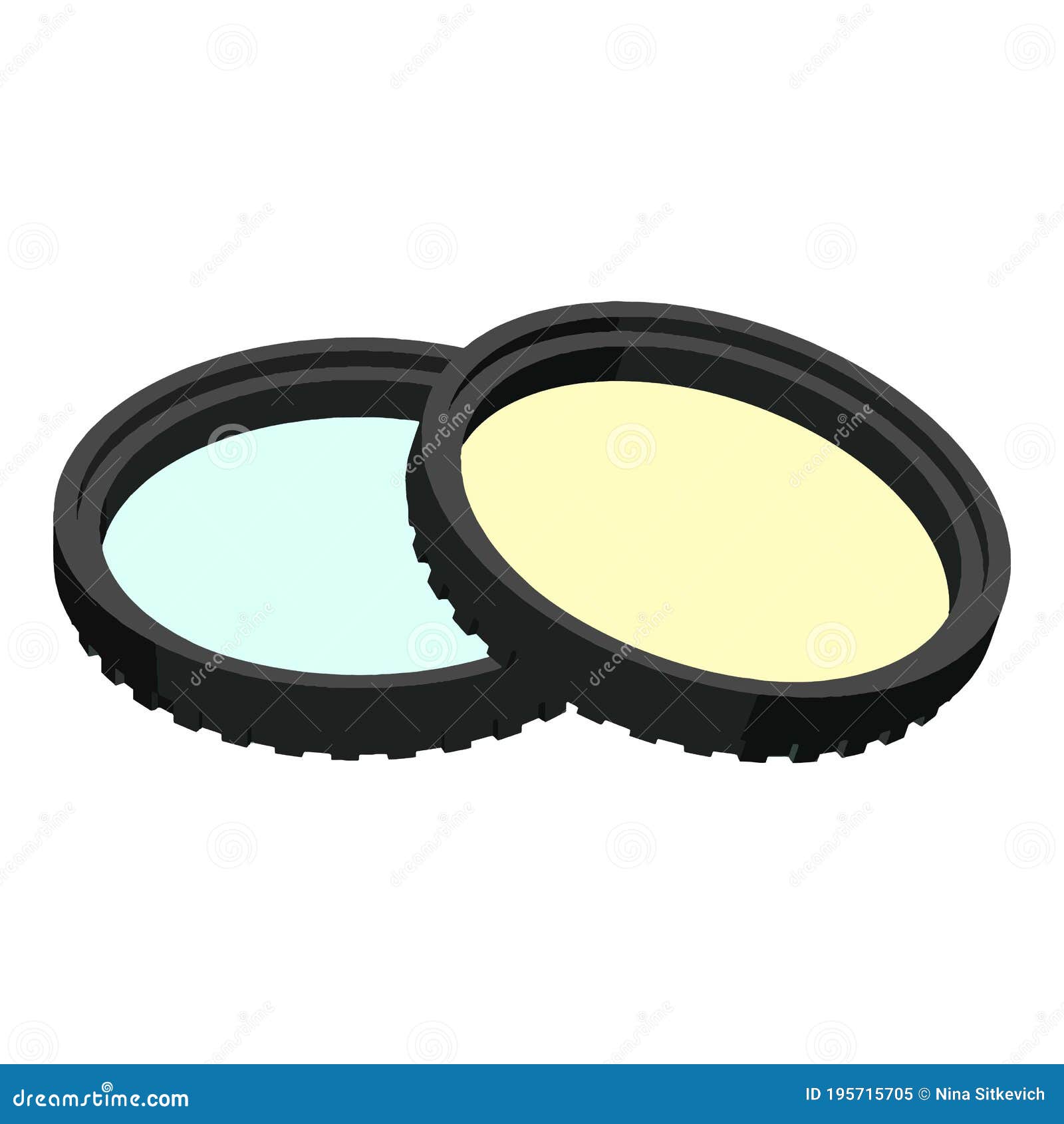 Camera Filter Icon, Isometric Style Stock Vector - Illustration of ...