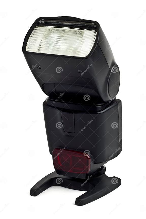 Camera flash stock image. Image of accessory, macro, isolated - 12827651