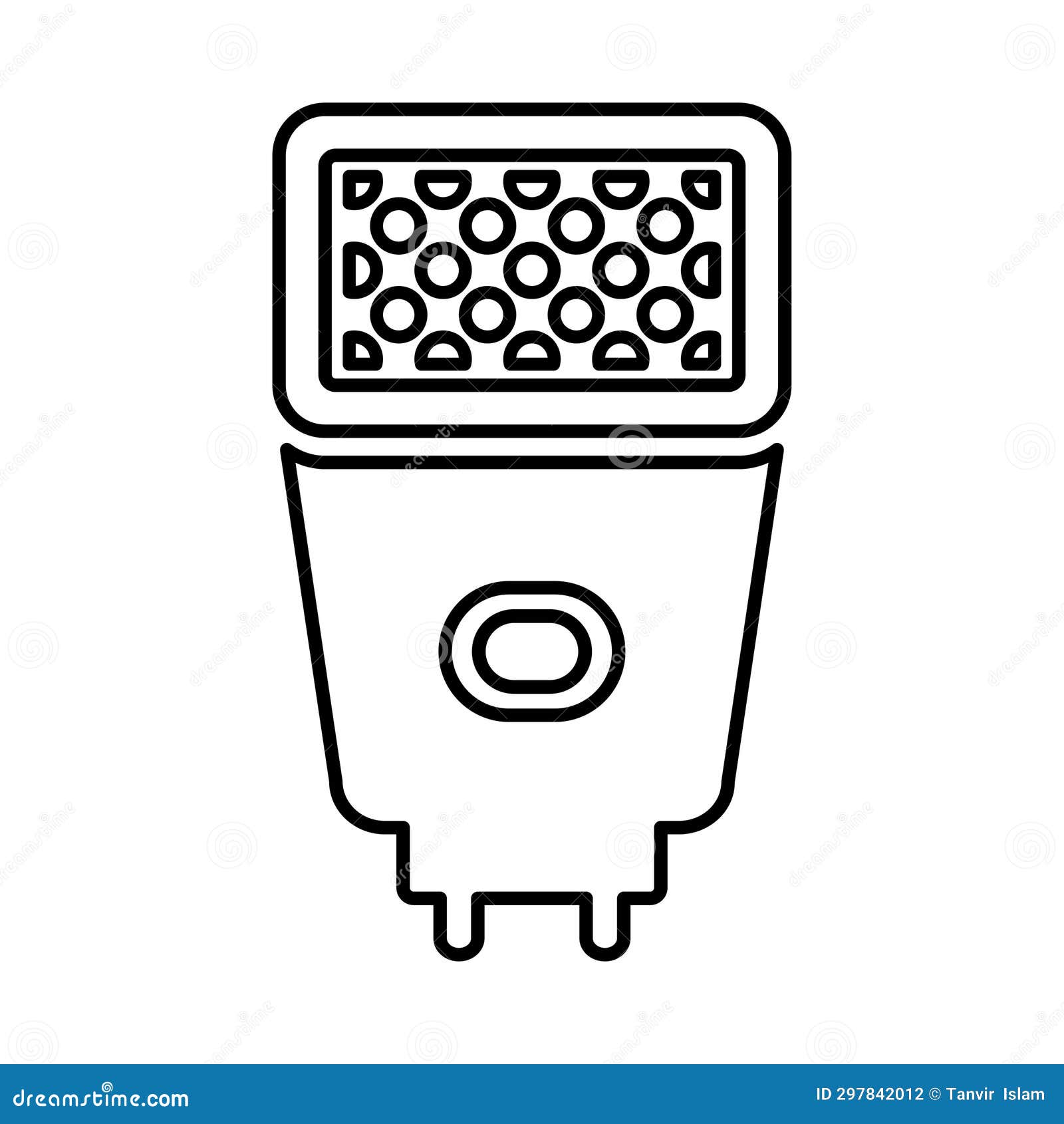Camera Flash Icon in Outline Style Stock Illustration - Illustration of ...
