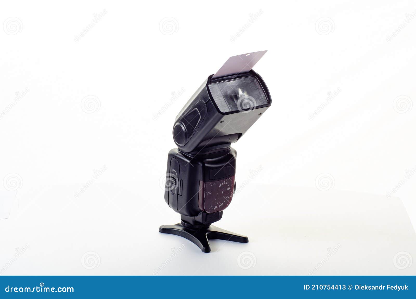 The Camera Flash is Isolated on a White Background Stock Image - Image ...