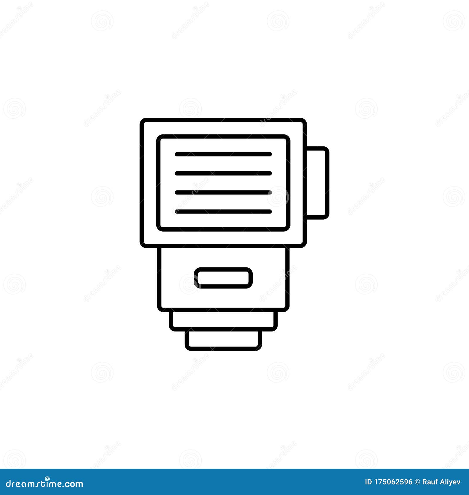 Camera Flash Light Icon. Simple Line, Outline Vector Elements of ...