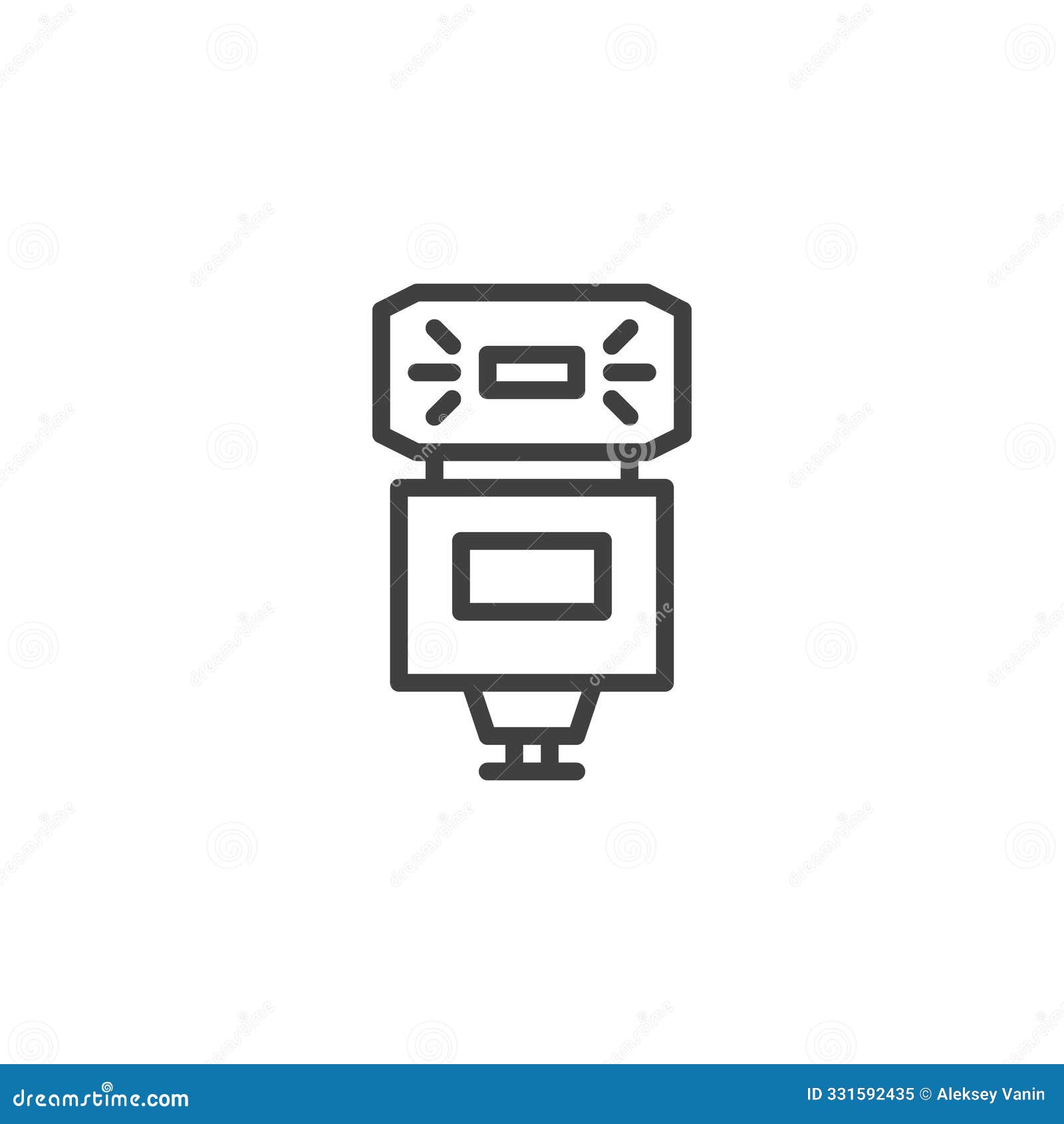 Camera Flash line icon stock illustration. Illustration of sign - 331592435