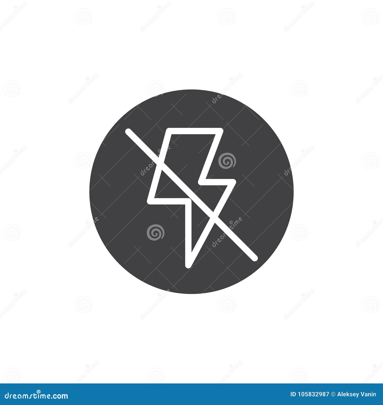 Camera Flash Off Icon Vector Stock Vector - Illustration of sign ...