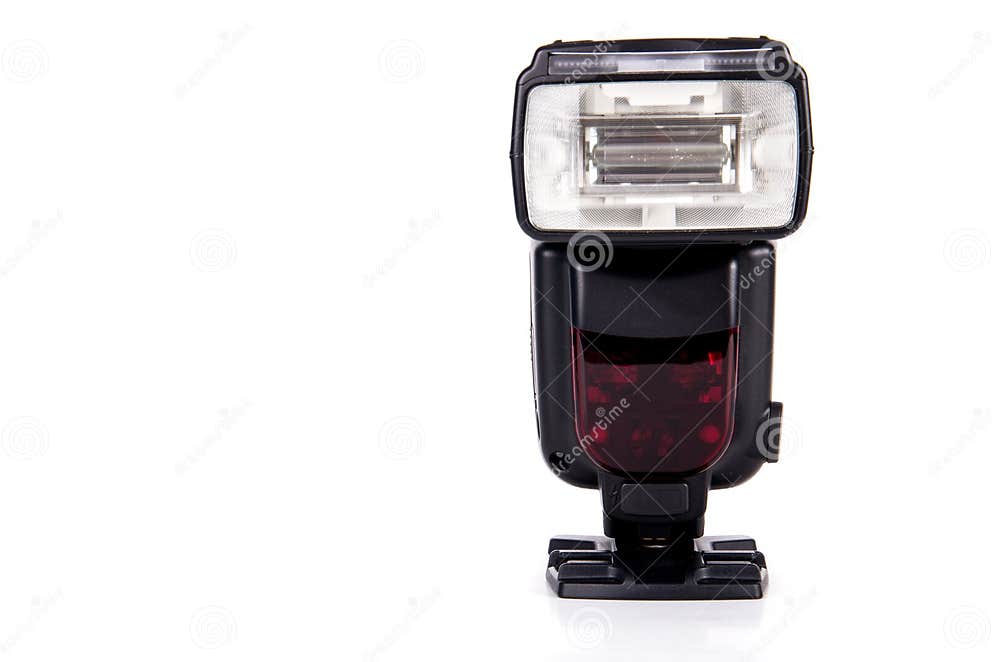 Camera Flash Speedlight stock photo. Image of lighting - 44525588