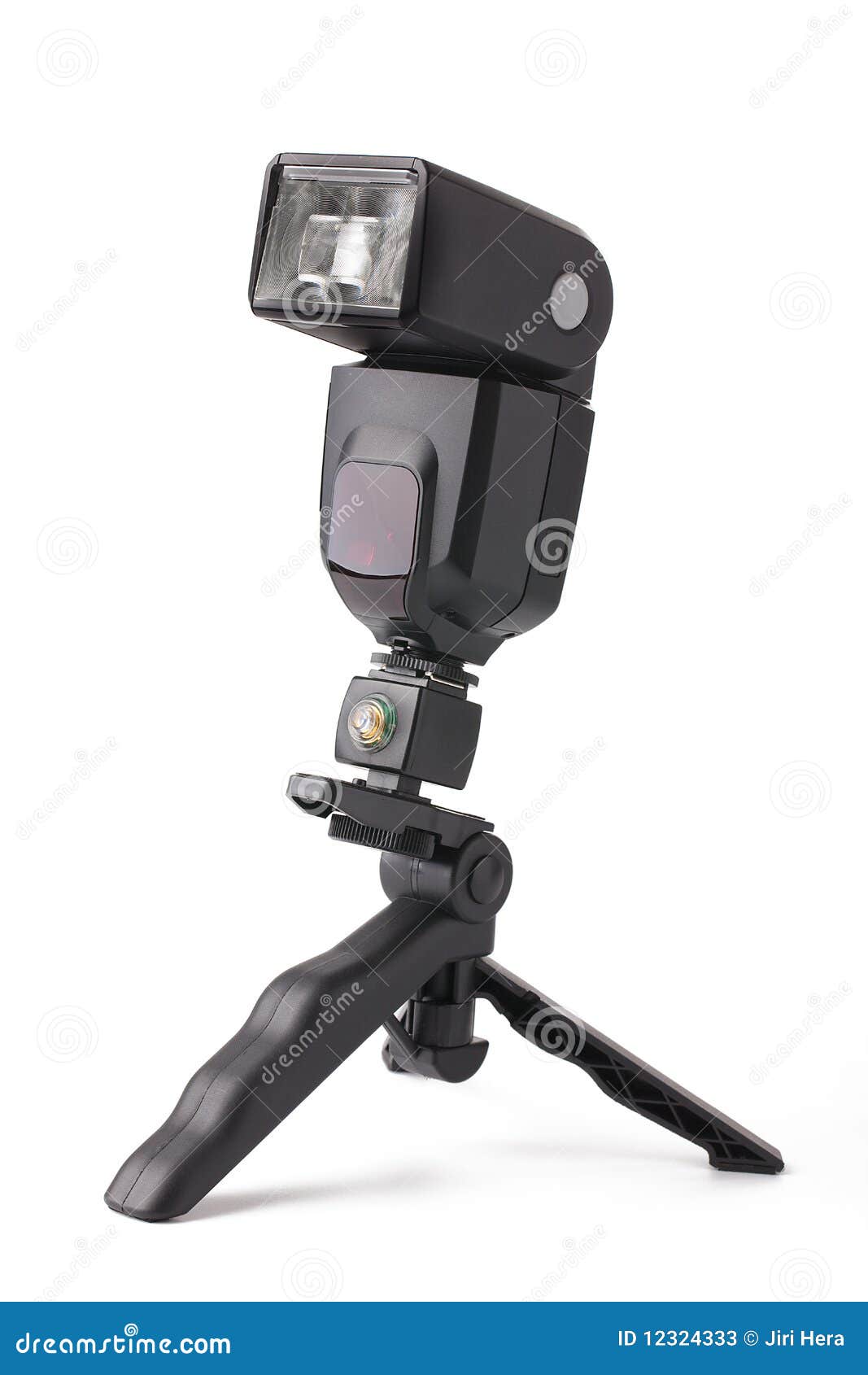 Camera flash on stand stock image. Image of camera, shot - 12324333