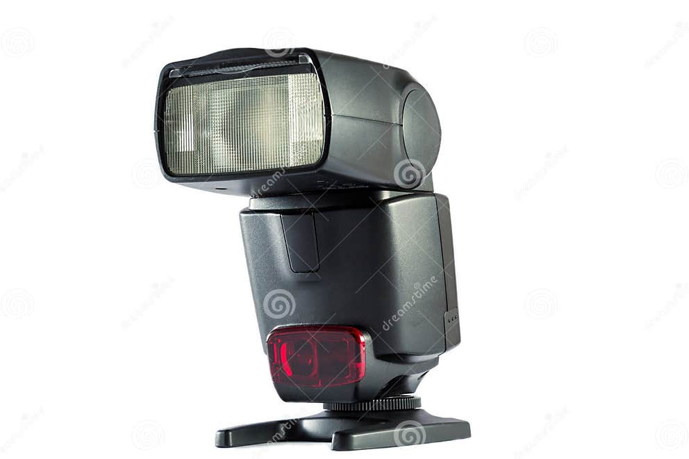 Camera flash on stand stock photo. Image of external - 63454664