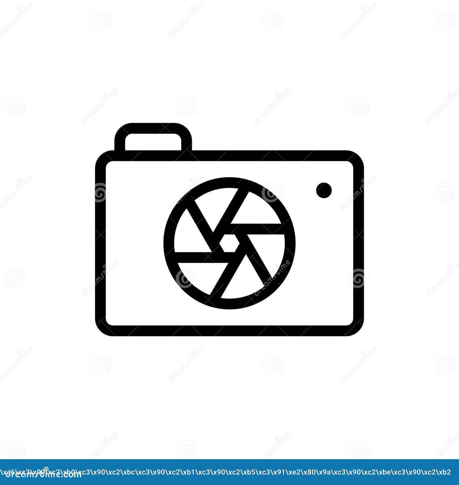 Camera flat icon stock vector. Illustration of digicam - 108209290
