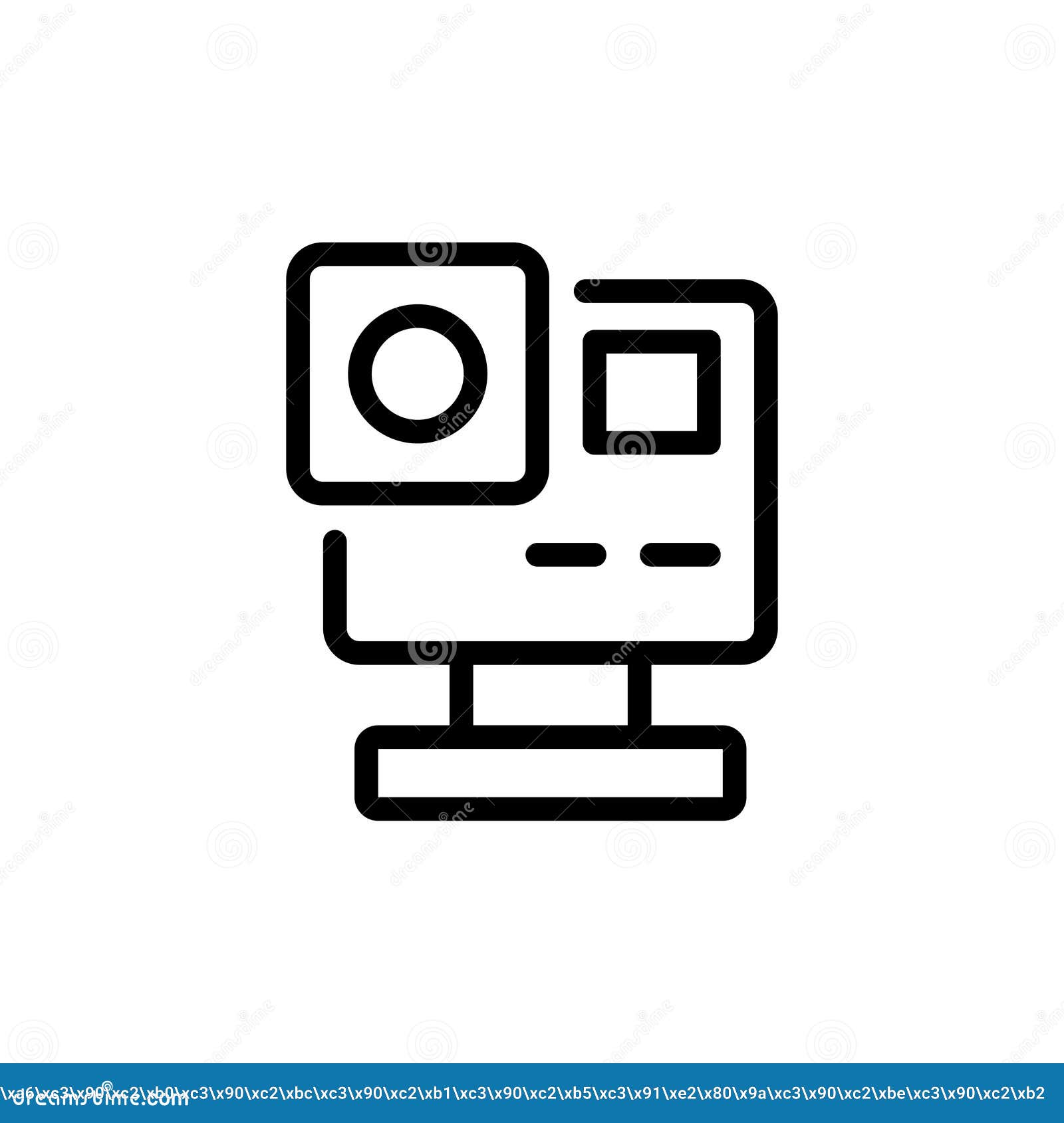 Camera flat icon stock vector. Illustration of digital - 108208614