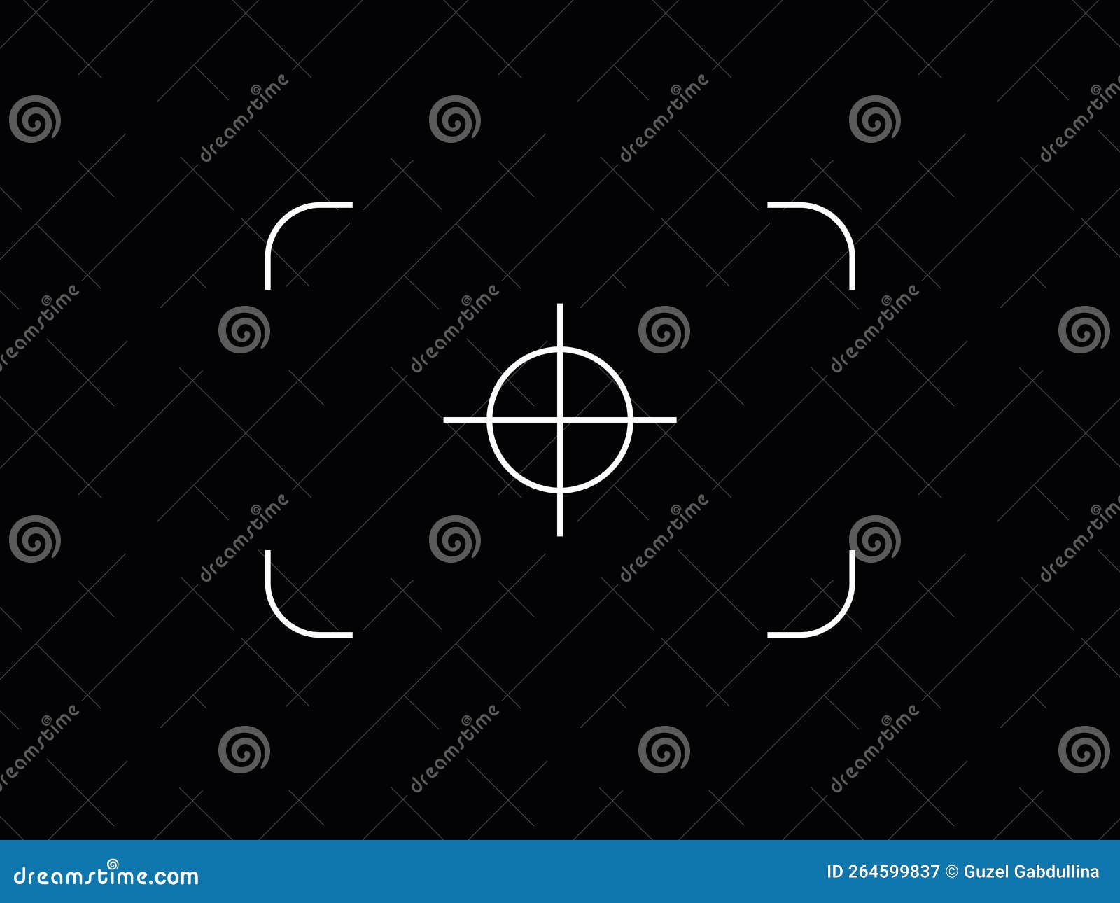 Camera Focus Frame Icon. Line Vector Symbol. Stock Vector ...