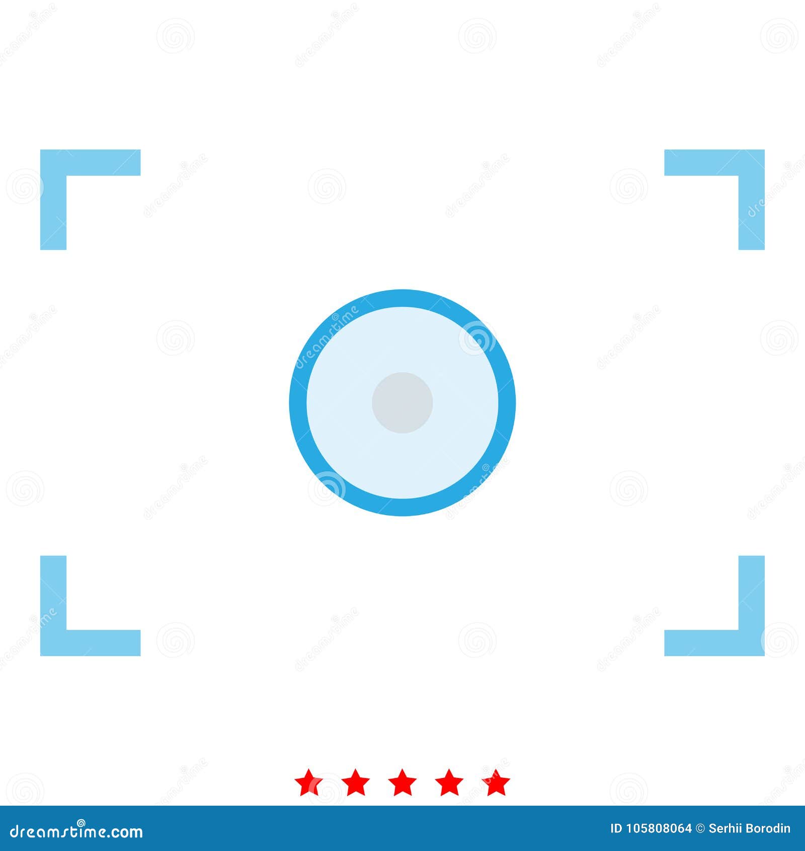Camera Focus Icon . Different Color Stock Vector - Illustration of ...