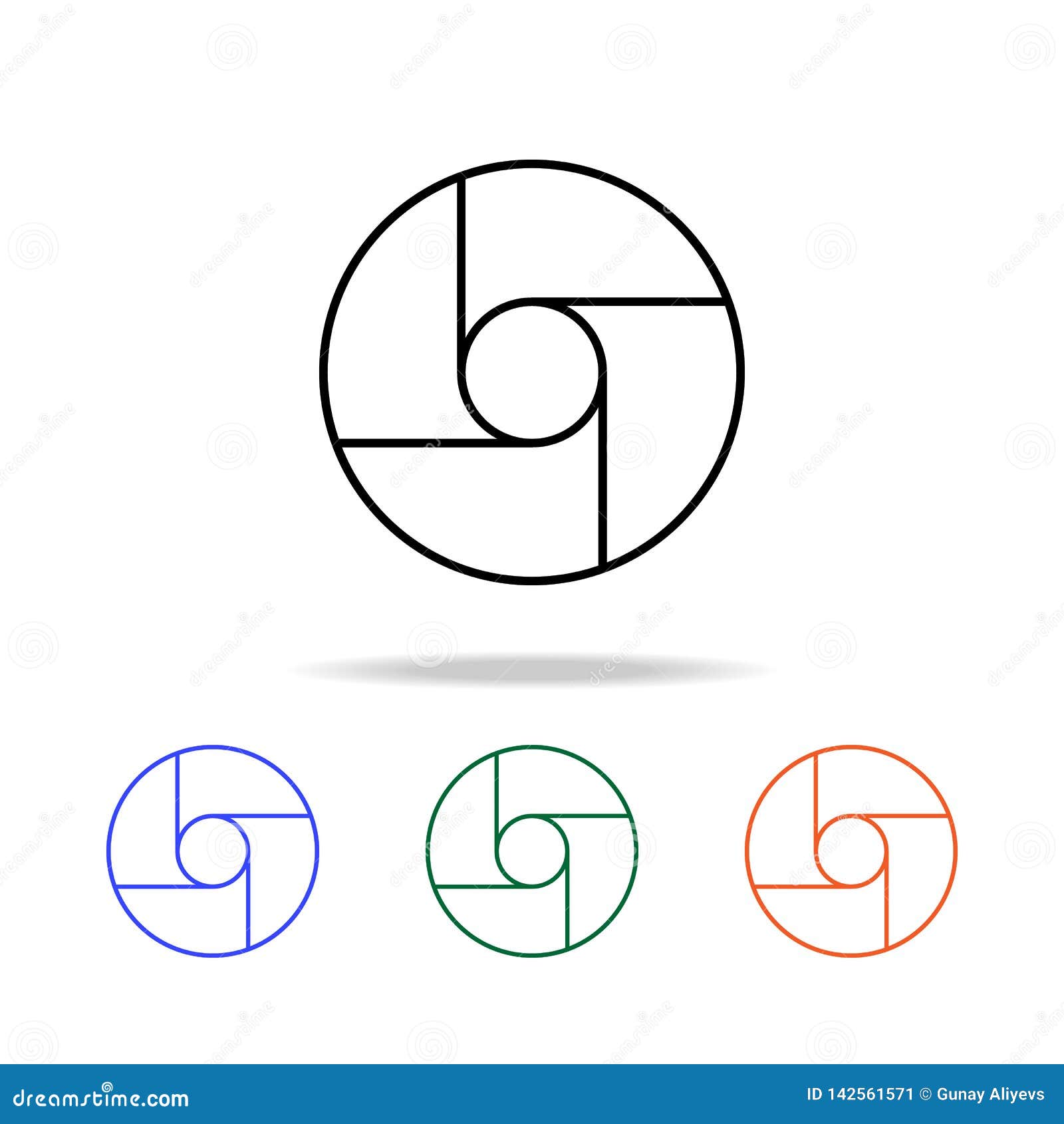 Camera Focus Icon. Elements of Simple Web Icon in Multi Color. Premium ...