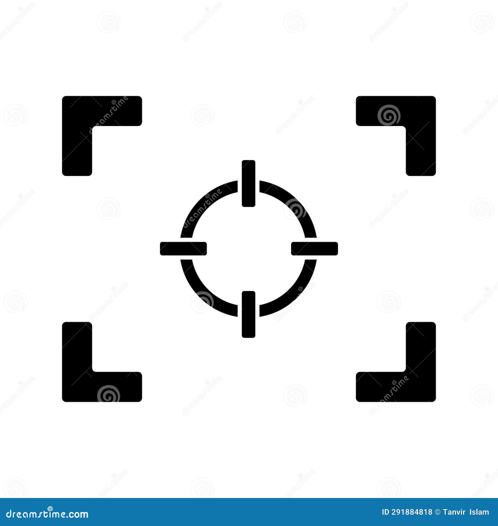 Camera Focus Point Icon stock illustration. Illustration of ...
