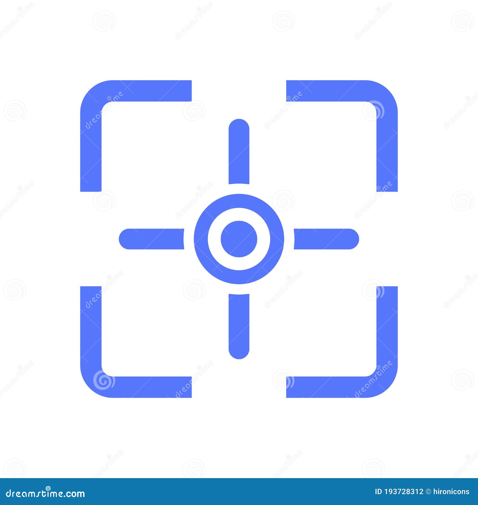 Camera Focus Point Vector Icon Stock Illustration - Illustration of ...