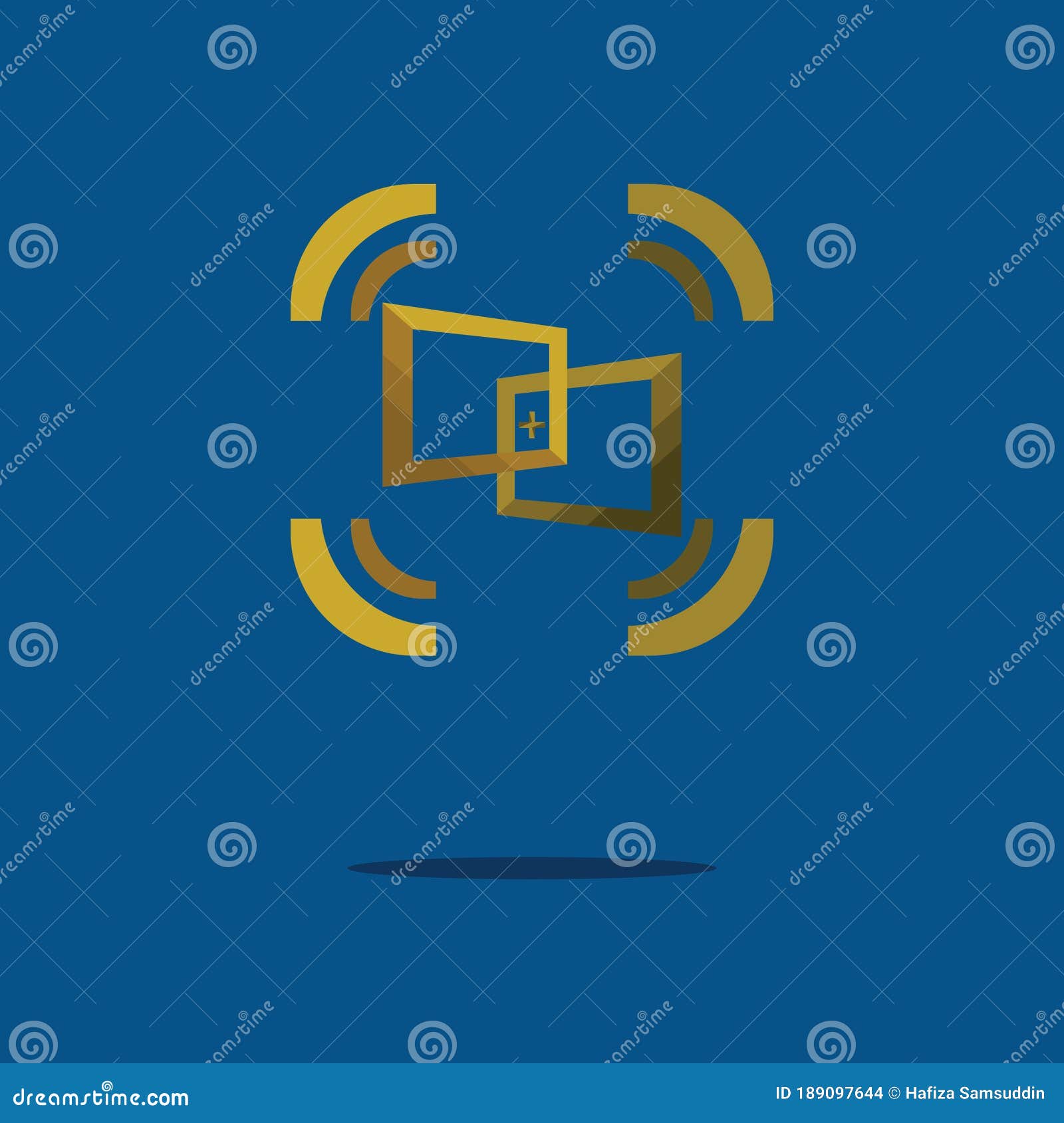 Camera Focus Point. Vector Illustration Decorative Design Stock Vector ...