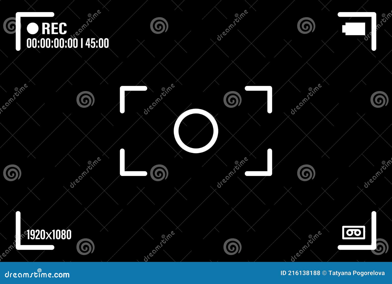 Camera Focusing Screen. Vector Illustration Stock Vector - Illustration ...