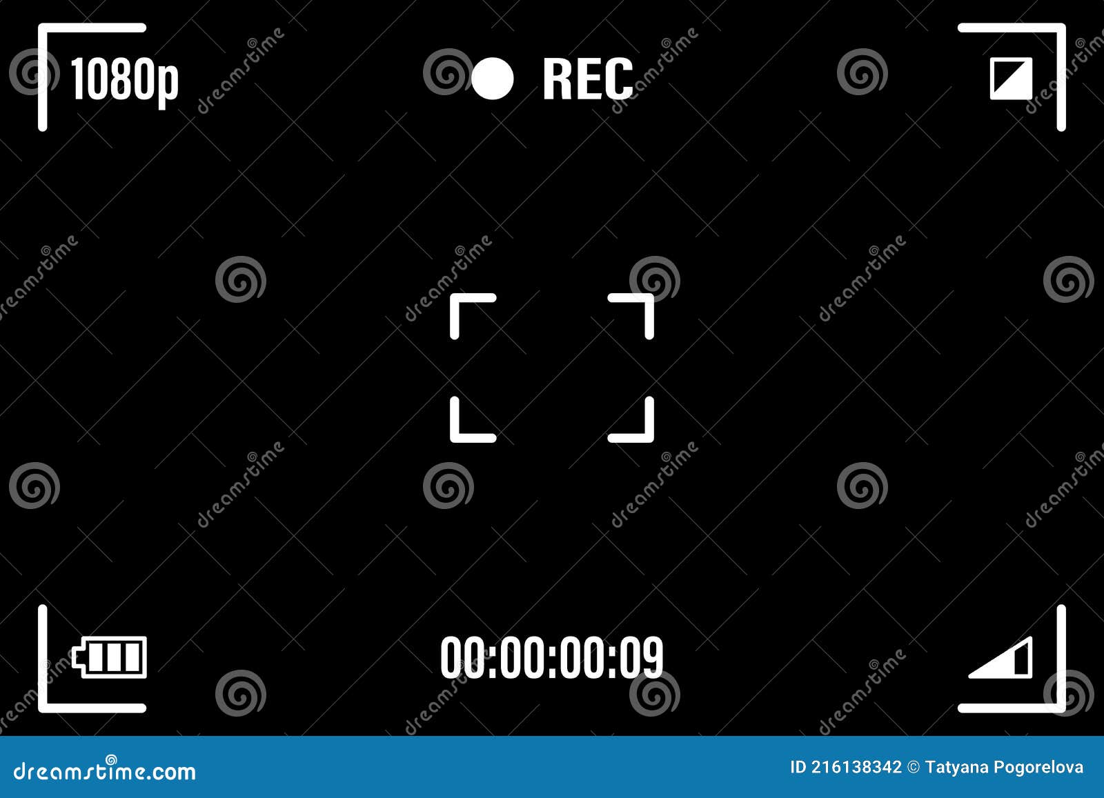 Camera Focusing Screen. Vector Illustration Stock Vector - Illustration ...