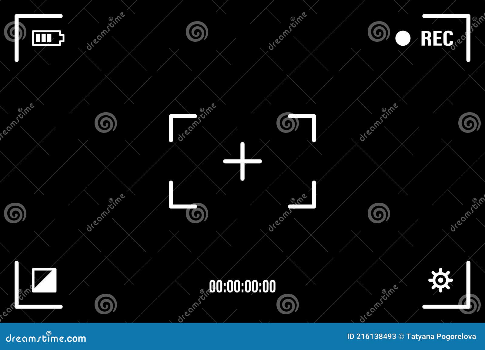 Camera Focusing Screen. Vector Illustration Stock Vector - Illustration ...