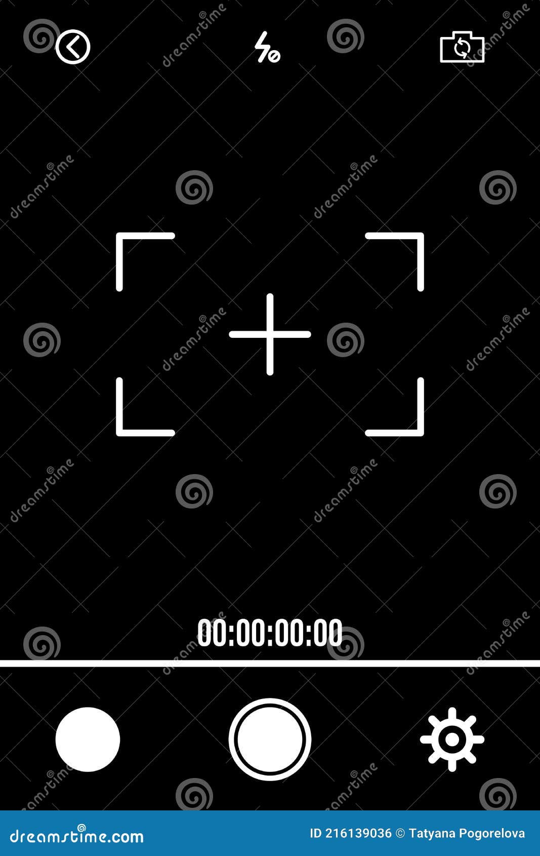 Camera Focusing Screen. Vector Illustration Stock Vector - Illustration ...