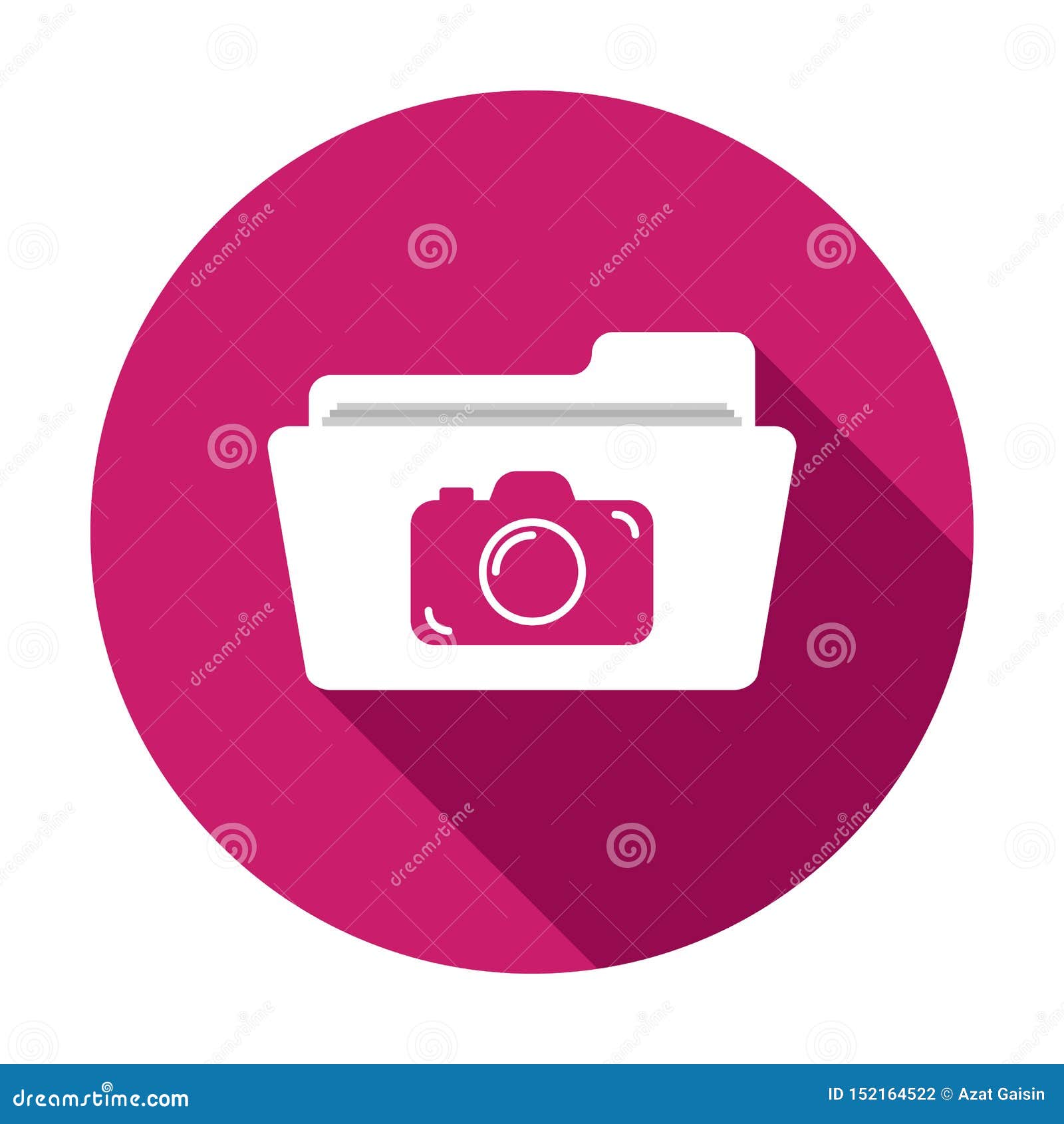 Camera Folder Image Photo Photos Picture Pictures Icon. Vector Icon ...