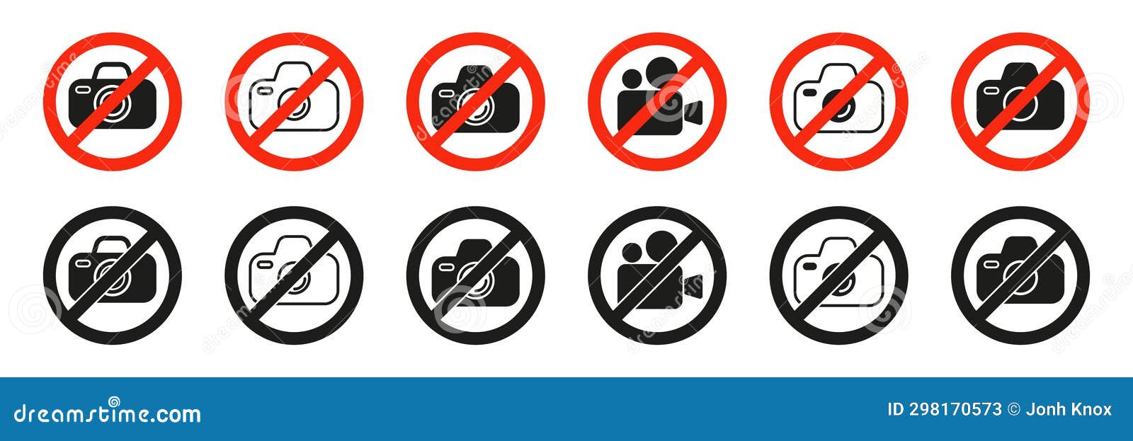 Camera is Forbidden and Banned Here. Vector Illustration Stock Vector ...