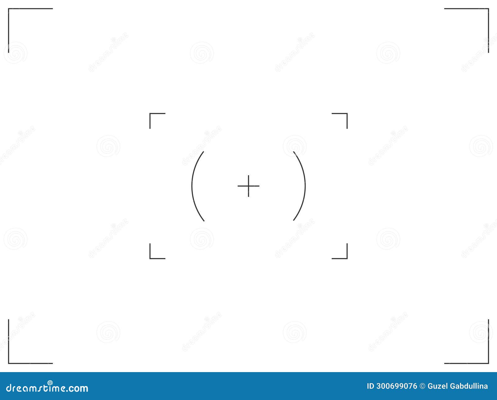 Camera Frame Viewfinder Screen of Photo, Video Recorder Digital Display ...