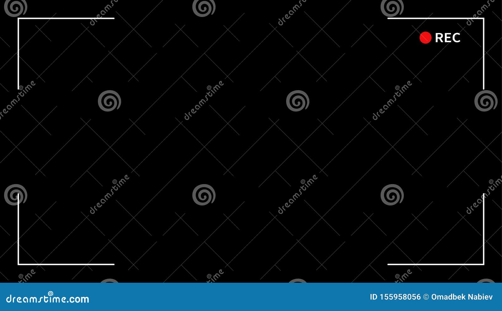 Camera Frame Viewfinder Screen. Stock Vector - Illustration of digital ...