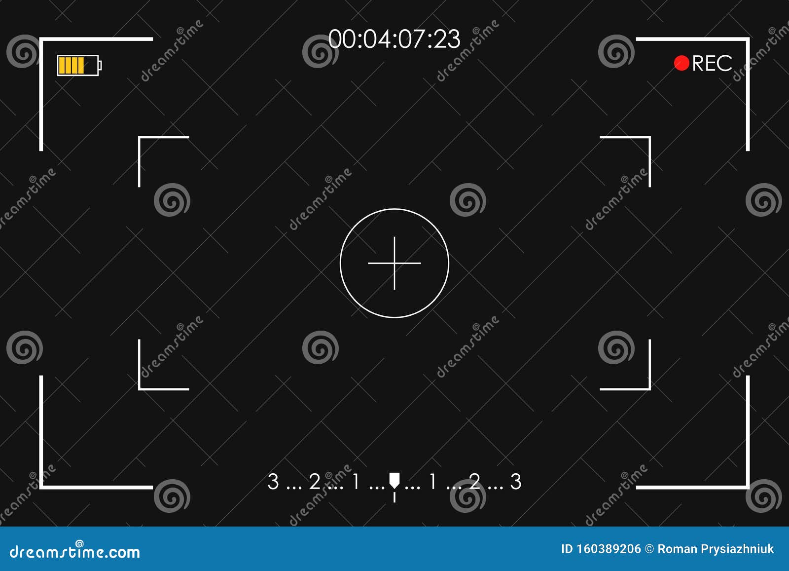 Camera Frame Viewfinder. Screen of Video Recorder, Video Camera Digital ... Camera Frame Viewfinder. Screen of Video Recorder, Video Camera Digital ...