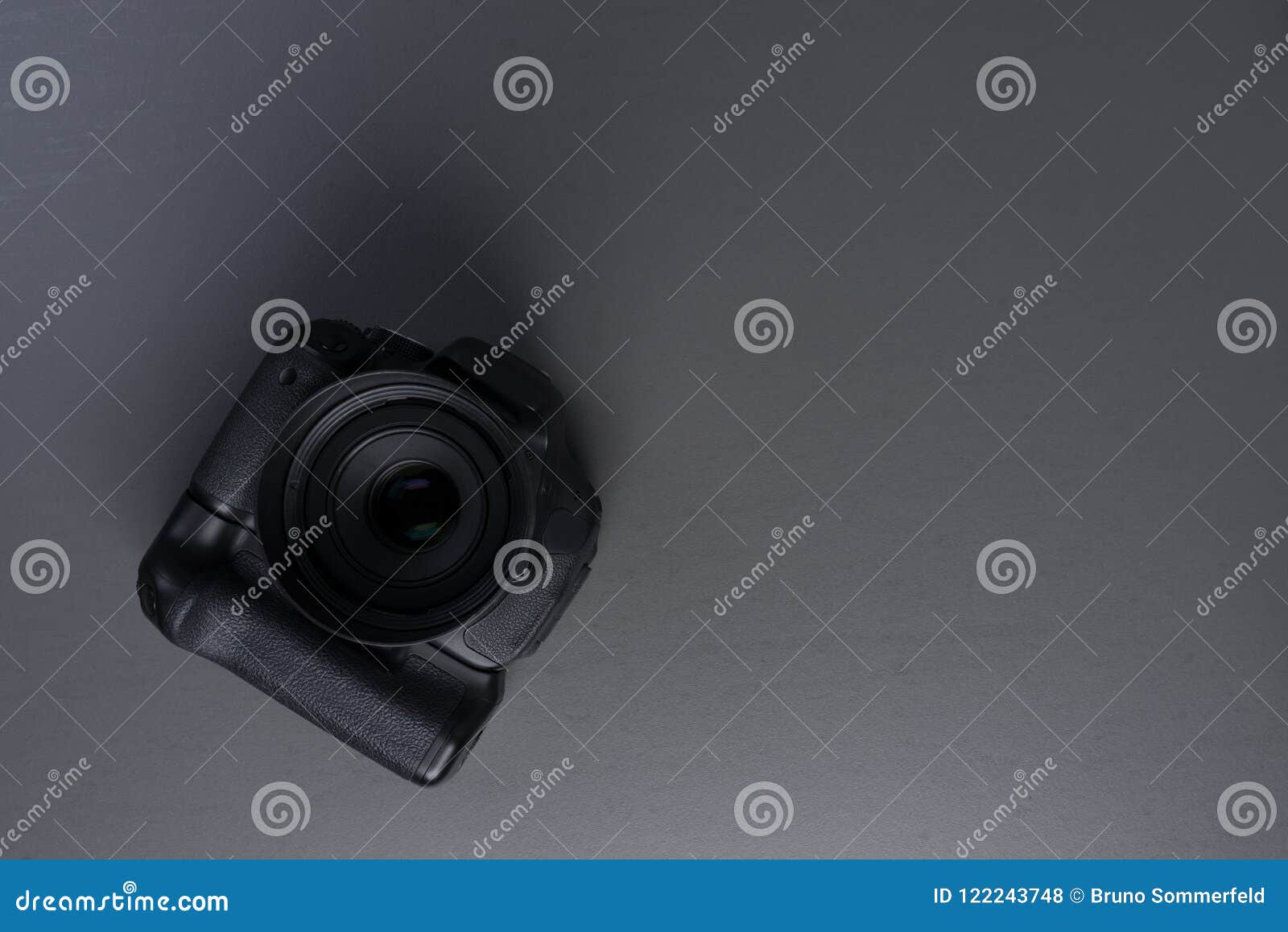 Camera Front View of Dslr with Lense Stock Photo - Image of hobby ...