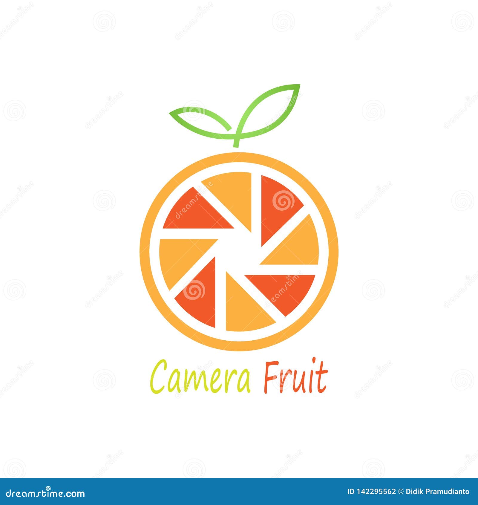 Camera fruit logo stock vector. Illustration of fruit - 142295562
