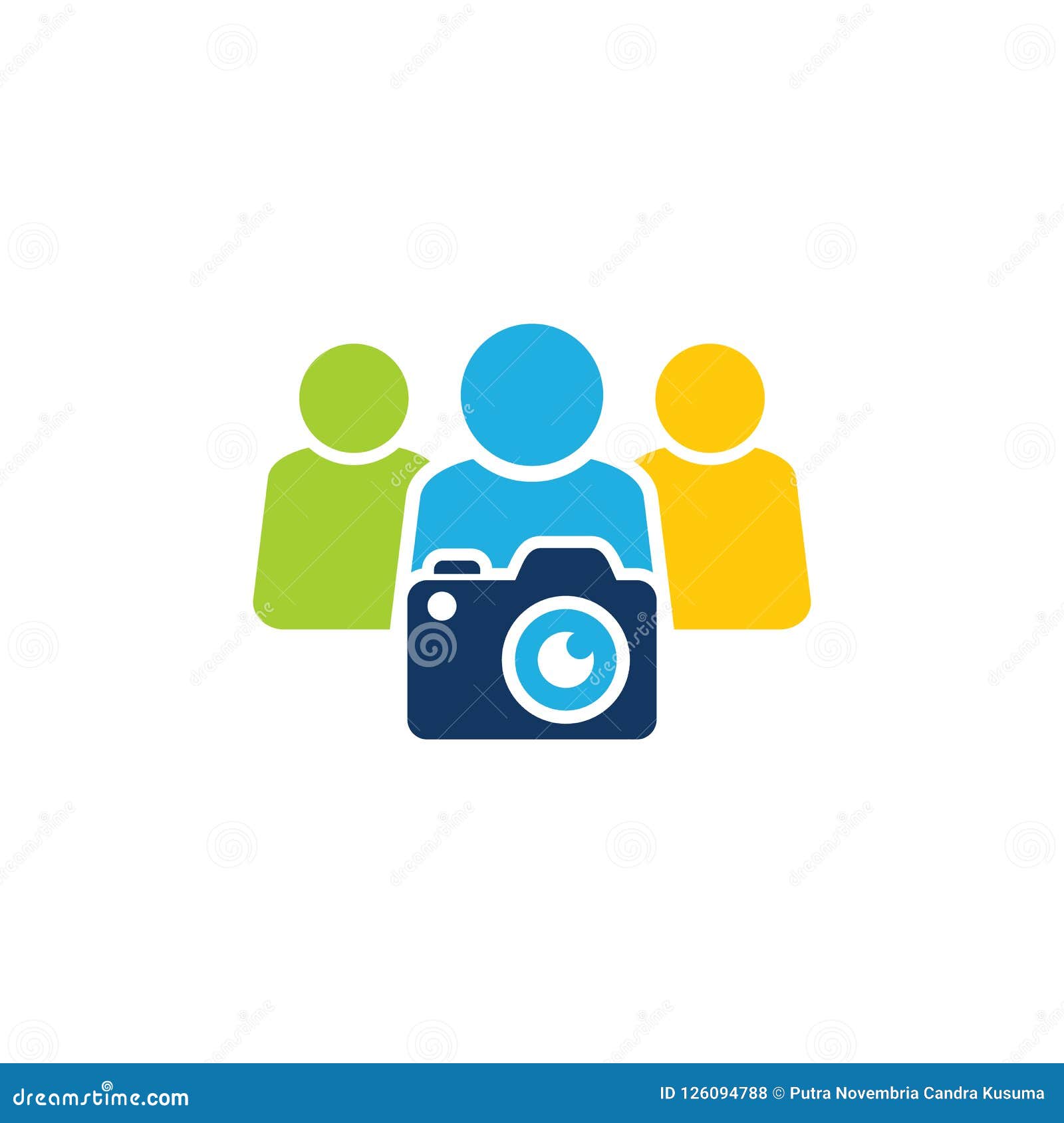 Camera Group Logo Icon Design Stock Vector - Illustration of friendship ...