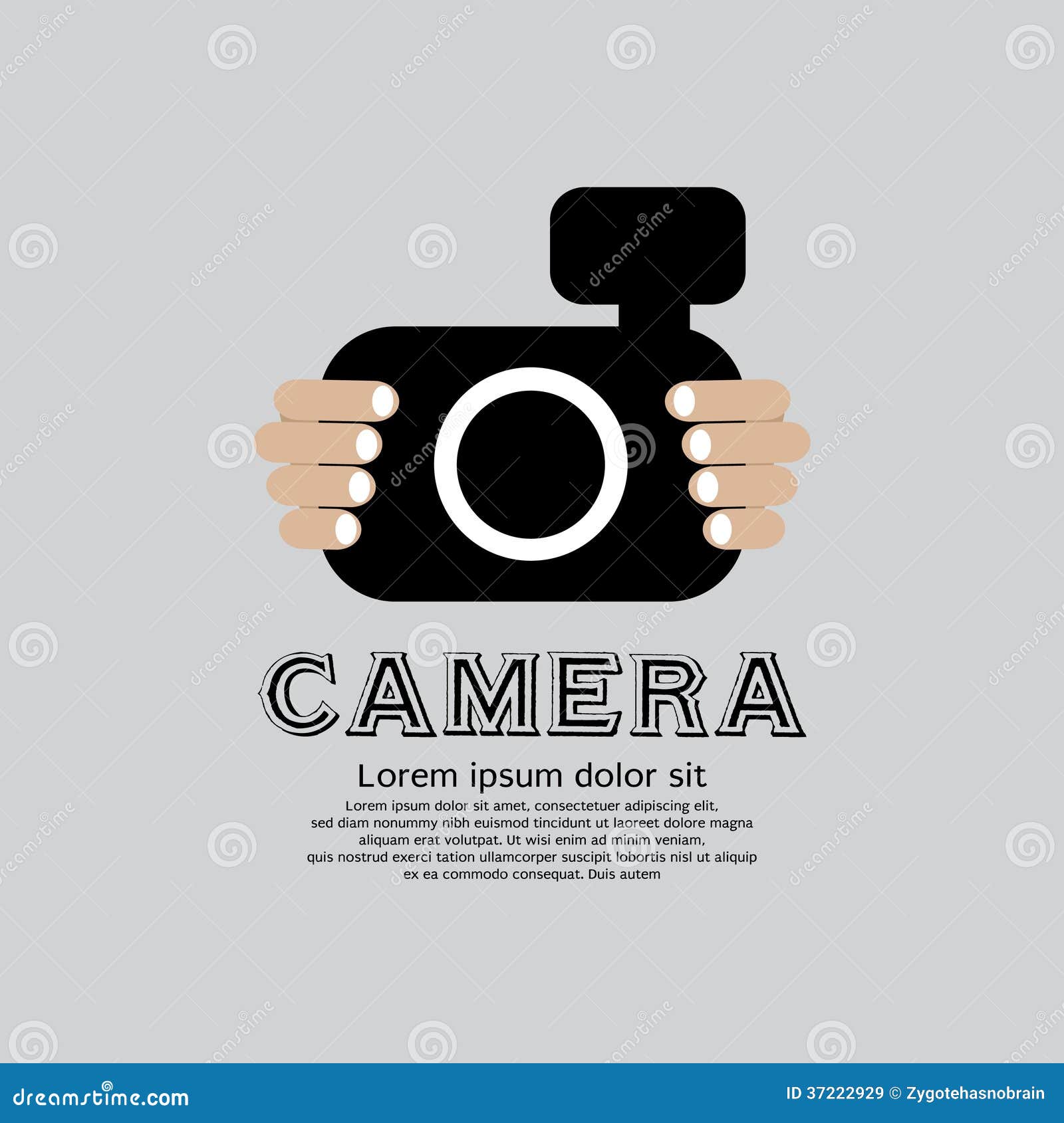 Camera. stock vector. Illustration of icon, vintage, collection - 37222929